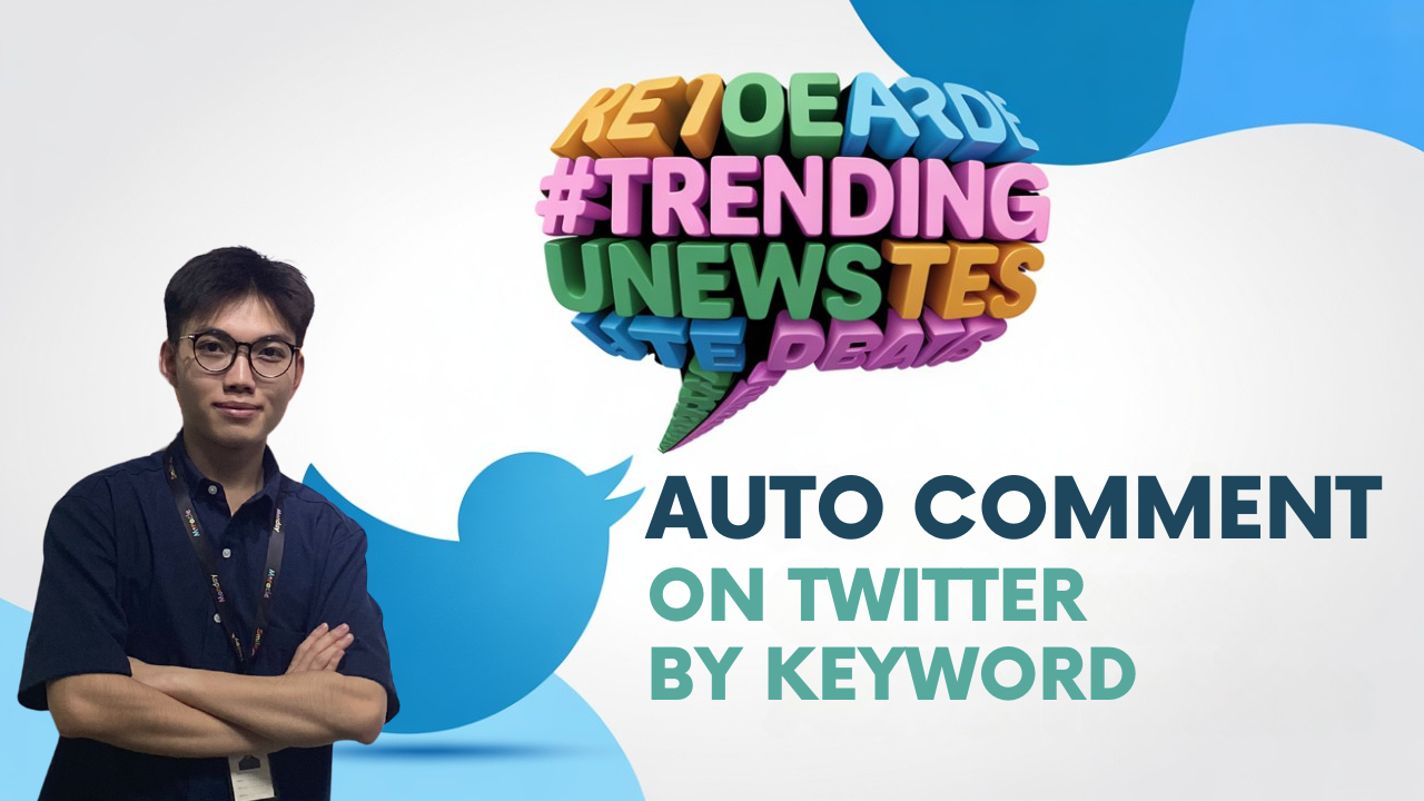 auto comment on twitter by keyword